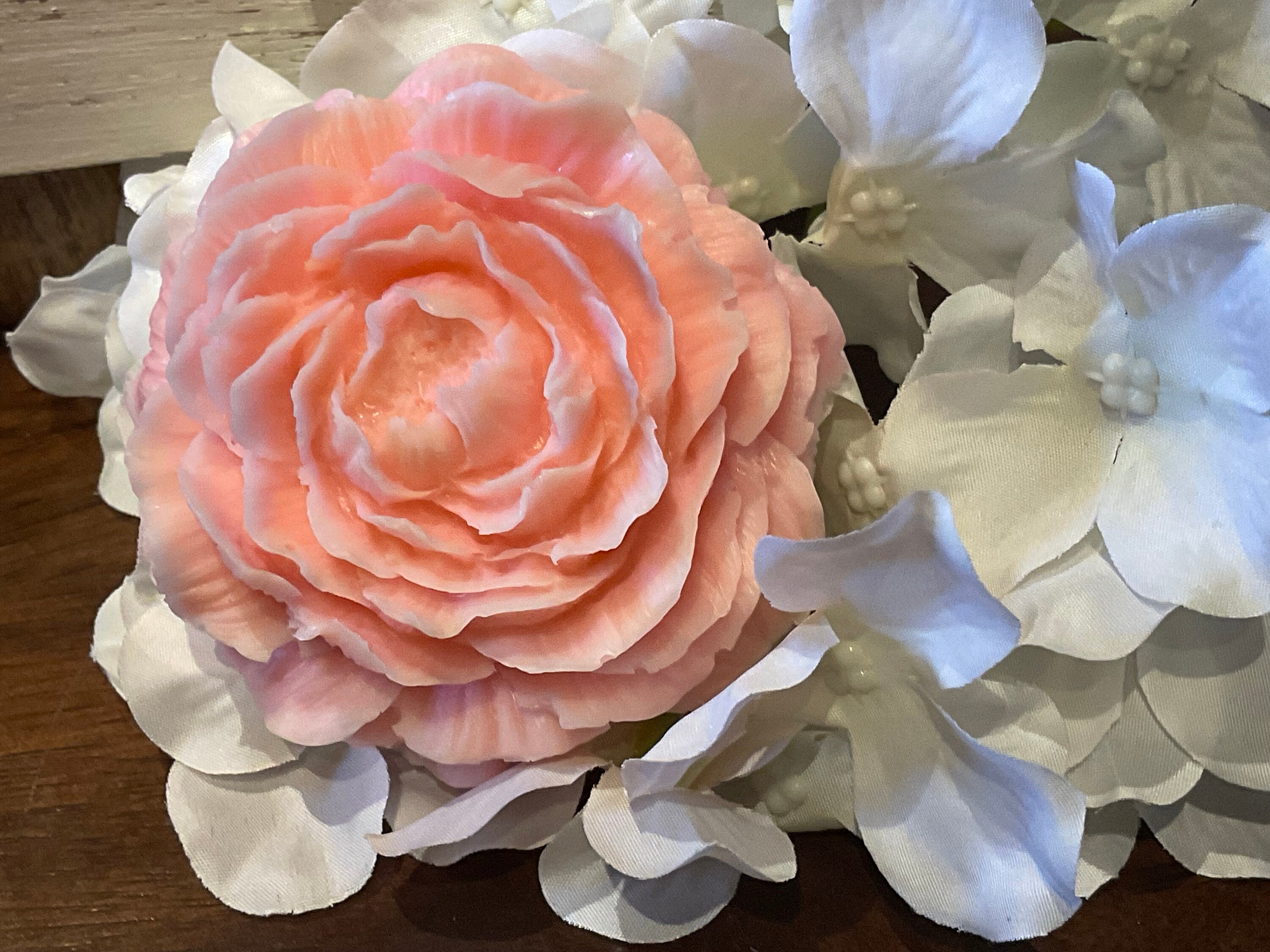 Floral Handmade Peony Soaps - Etsy