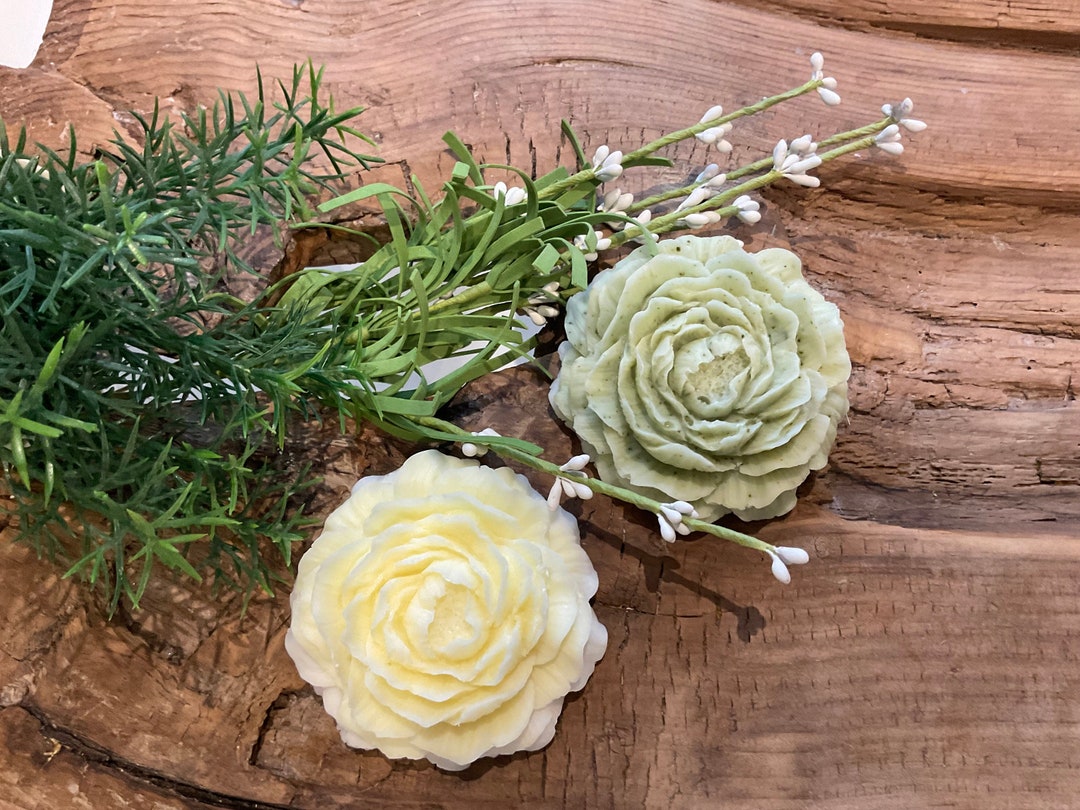 Floral Handmade Peony Soaps - Etsy