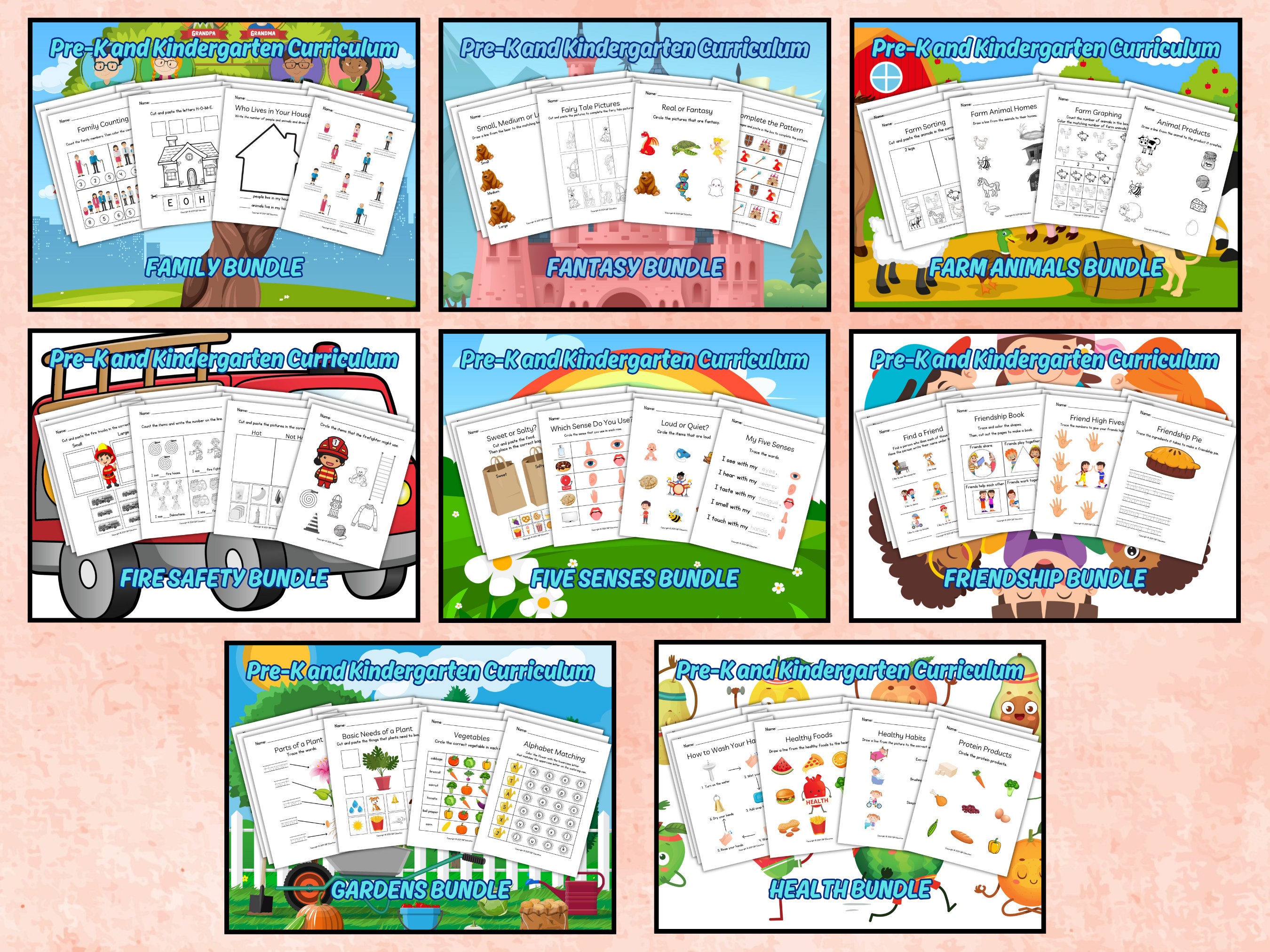 Ultimate Kindergarten Prep Bundle. Over 30 Themes! Save Over 30%! - Etsy