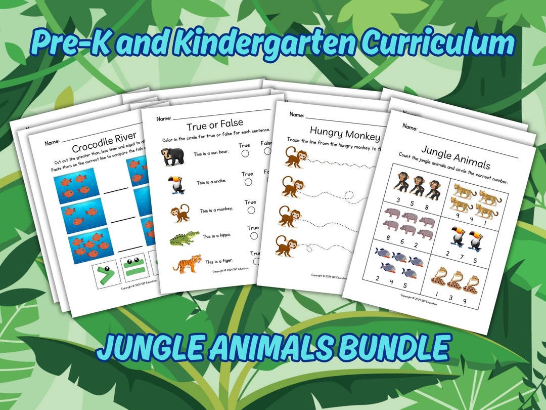 Jungle Animals Curriculum for Early Learners. Weekly Curriculum for ...