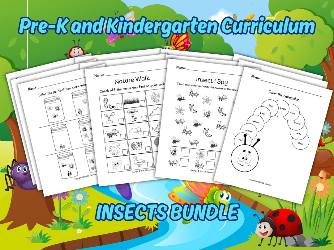 Insects Curriculum for Early Learners. Weekly Curriculum for Daycare ...