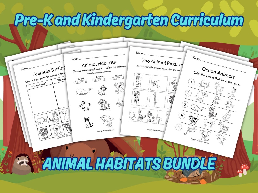 Animal Habitats Curriculum for Early Learners. Weekly Curriculum for ...