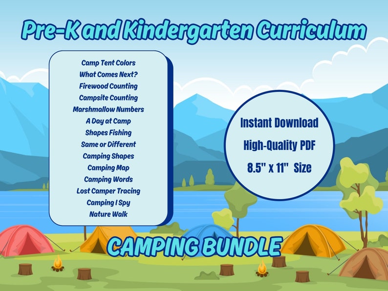 Camping Curriculum for Early Learners. Weekly Curriculum for Daycare ...
