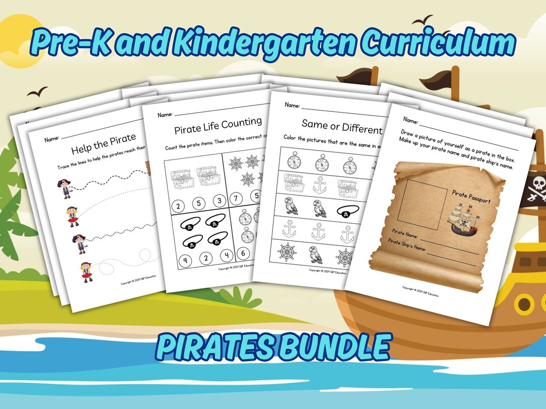 Pirates Curriculum for Early Learners. Weekly Curriculum for Daycare ...