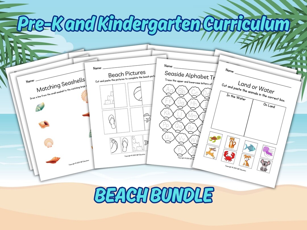 Beach Curriculum for Early Learners. Weekly Curriculum for Daycare ...
