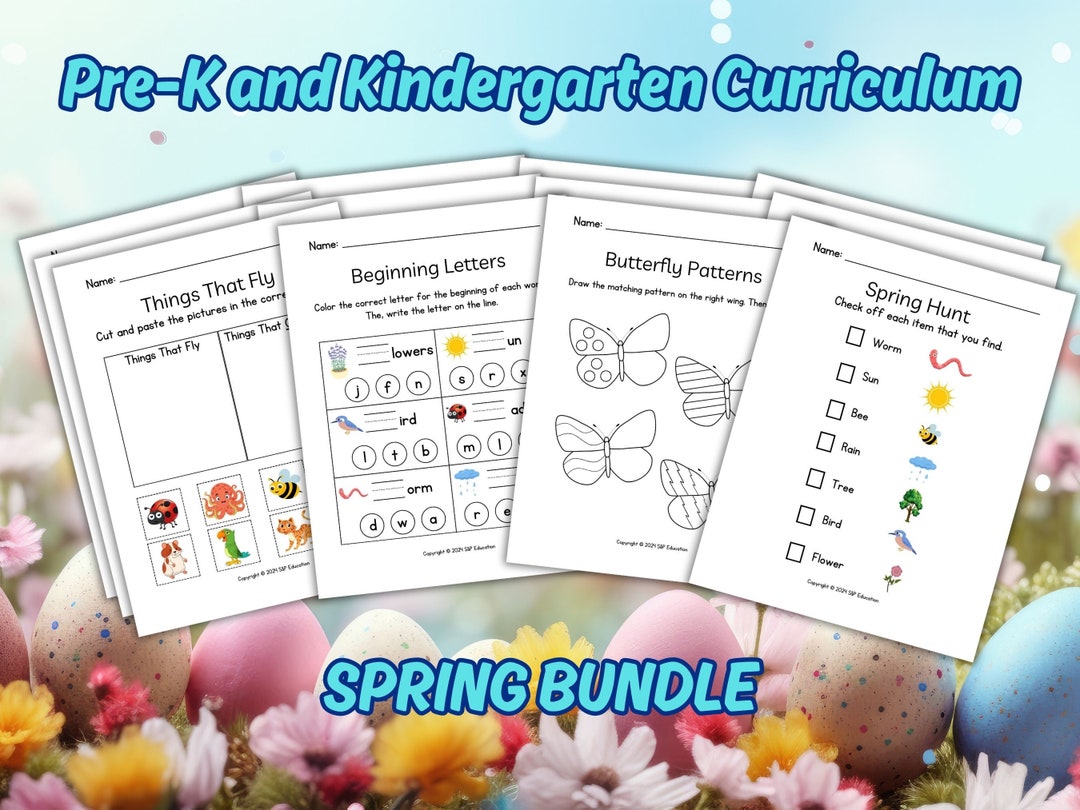 Spring Curriculum for Early Learners. Weekly Curriculum for Daycare ...