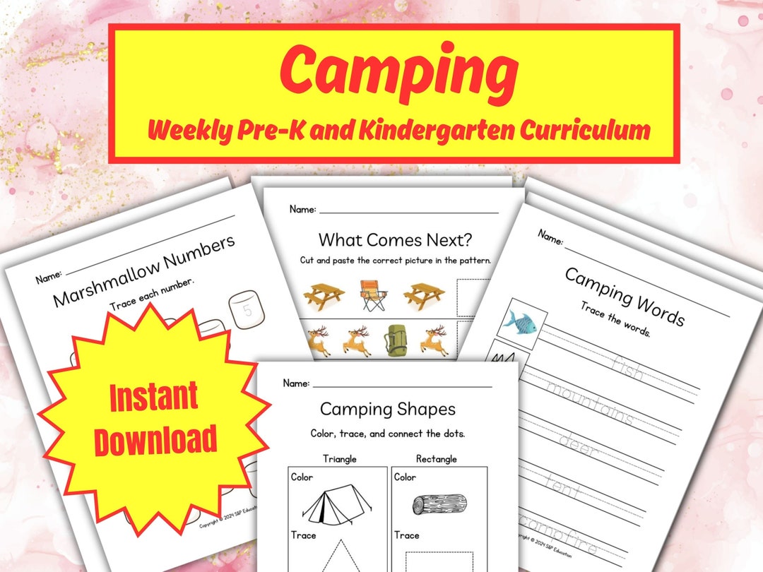 Camping Curriculum for Early Learners. Weekly Curriculum for Daycare ...