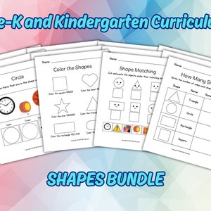 Shapes for Early Learners. Weekly Curriculum for Daycare, Homeschool ...