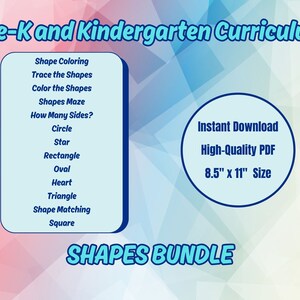 Shapes for Early Learners. Weekly Curriculum for Daycare, Homeschool ...