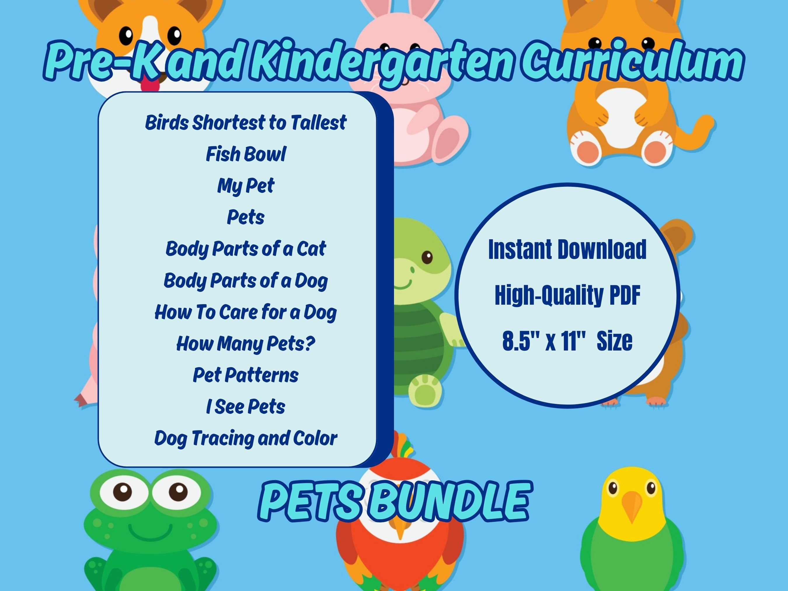 Pets Curriculum for Early Learners. Weekly Curriculum for Daycare ...