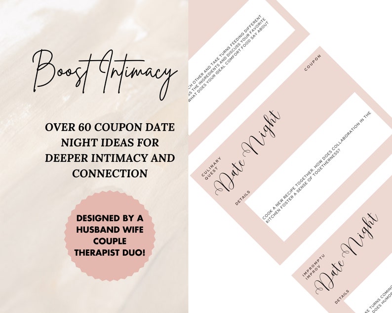 Ultimate DATE NIGHT COUPONS Printable Love Coupons Romantic Coupons ...