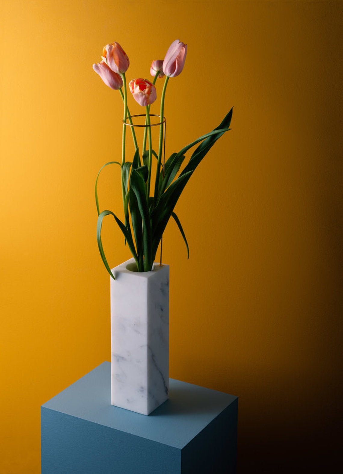 Bloc Studios Posture Marble Vase Minimalist Vase, Nordic Flower Vase ...