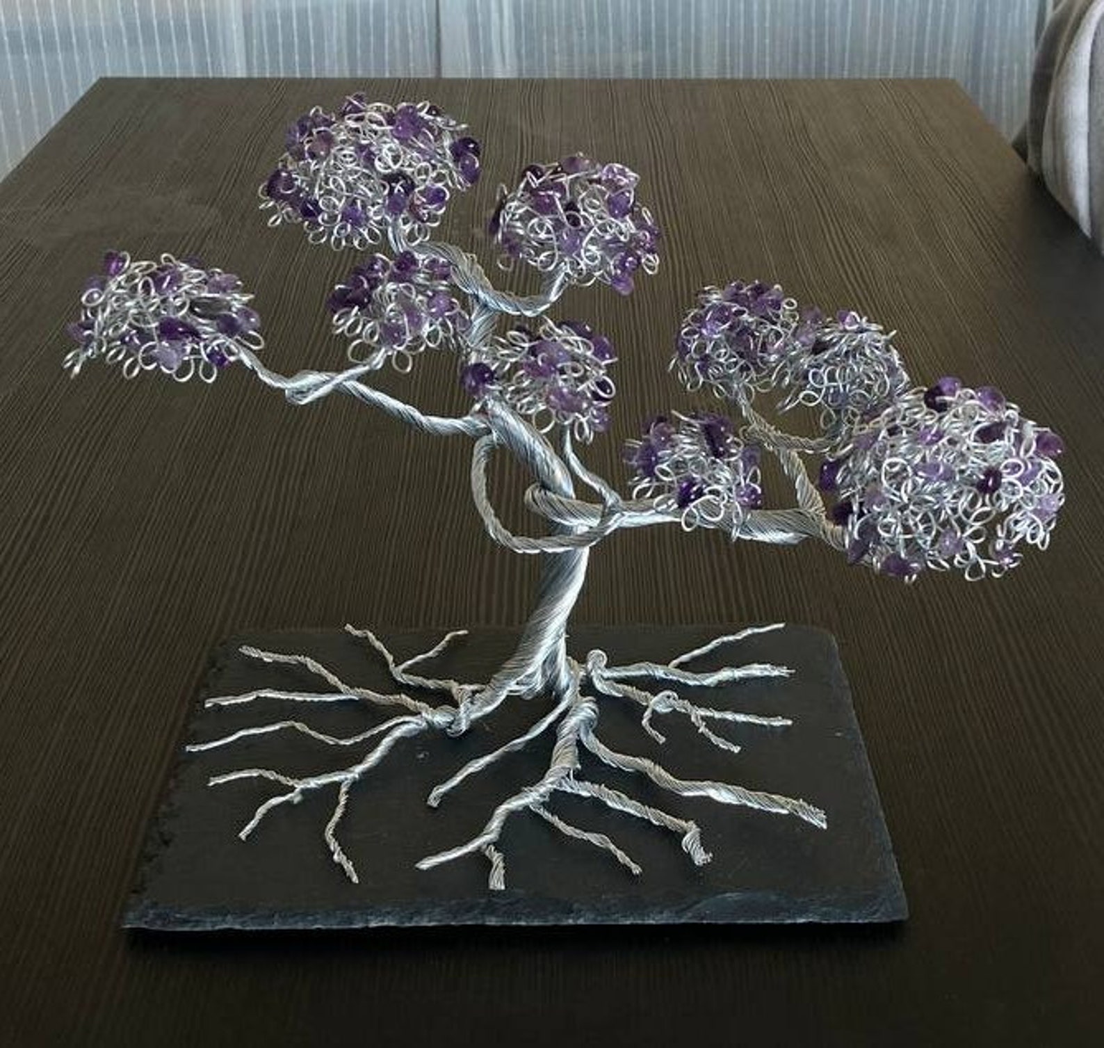 Wire Tree With Purple Beads| Baum Des Lebens | Tree of Life ...