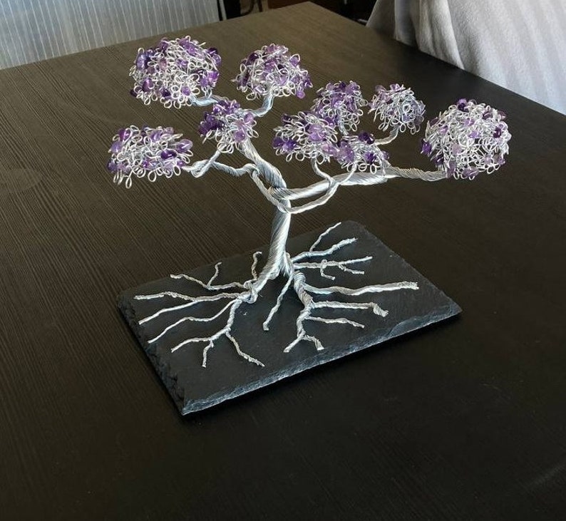 Wire Tree With Purple Beads| Baum Des Lebens | Tree of Life ...