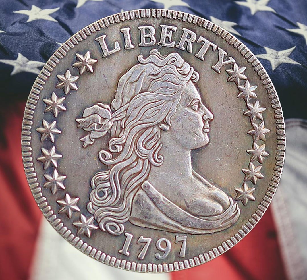 1797 Draped Bust Half Dollar Silver Plated Coin - Circulated - Etsy