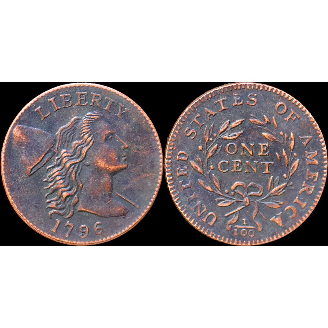 1796 Liberty Cap Large Cent Copper Coin Circulated - Etsy