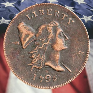 1795 Liberty Cap Half Cent Copper Coin - Circulated - Etsy