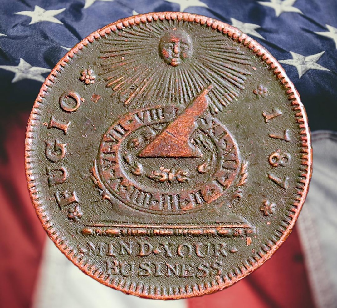 1787 Fugio Colonial Cent We Are One, United States Copper Coin ...