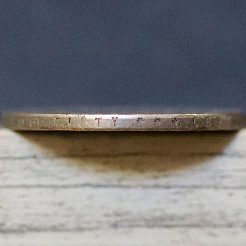 1812 Capped Bust Half Dollar Lettered Edge Silver Plated Coin ...