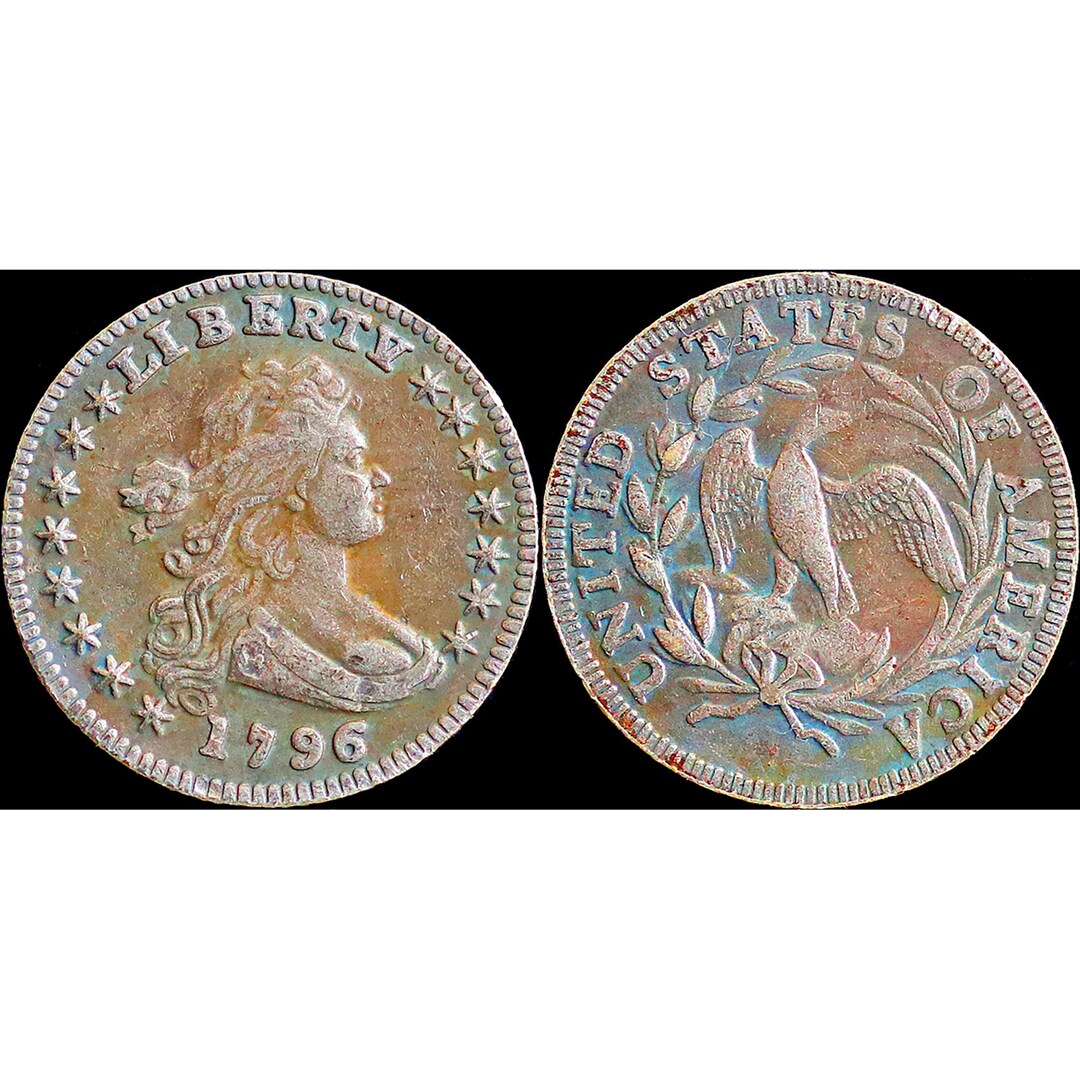 1796 Draped Bust Dime Early American Coin Silver Plated - Circulated - Etsy