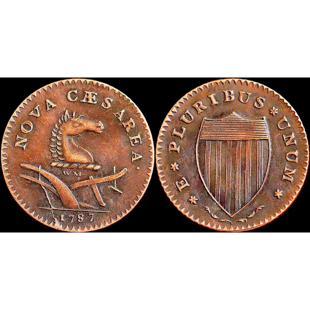 1787 New Jersey Colonial Copper Large Cent - Circulated - Etsy