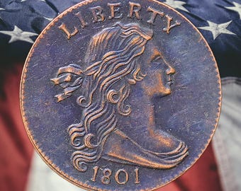 1804 Draped Bust Large Cent Copper Coin - Circulated - Etsy