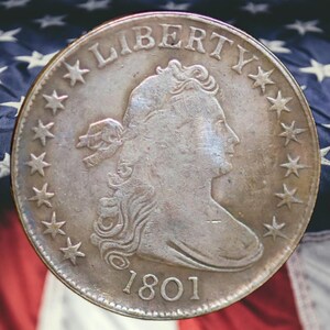 1801 Draped Bust Half Dollar Silver Plated Coin - Circulated - Etsy