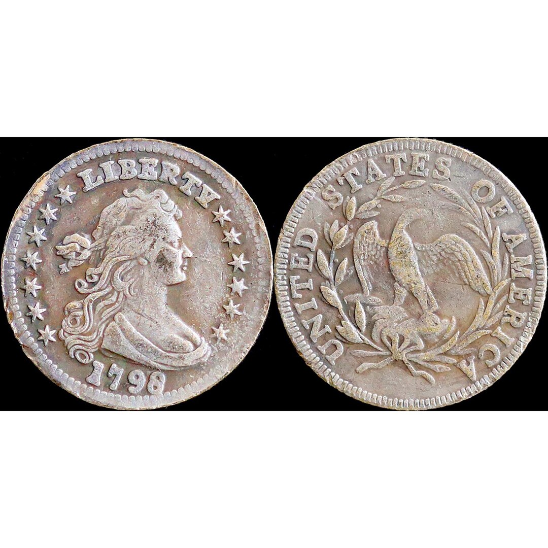 1798 Draped Bust Dime Silver Plated Coin - Circulated - Etsy