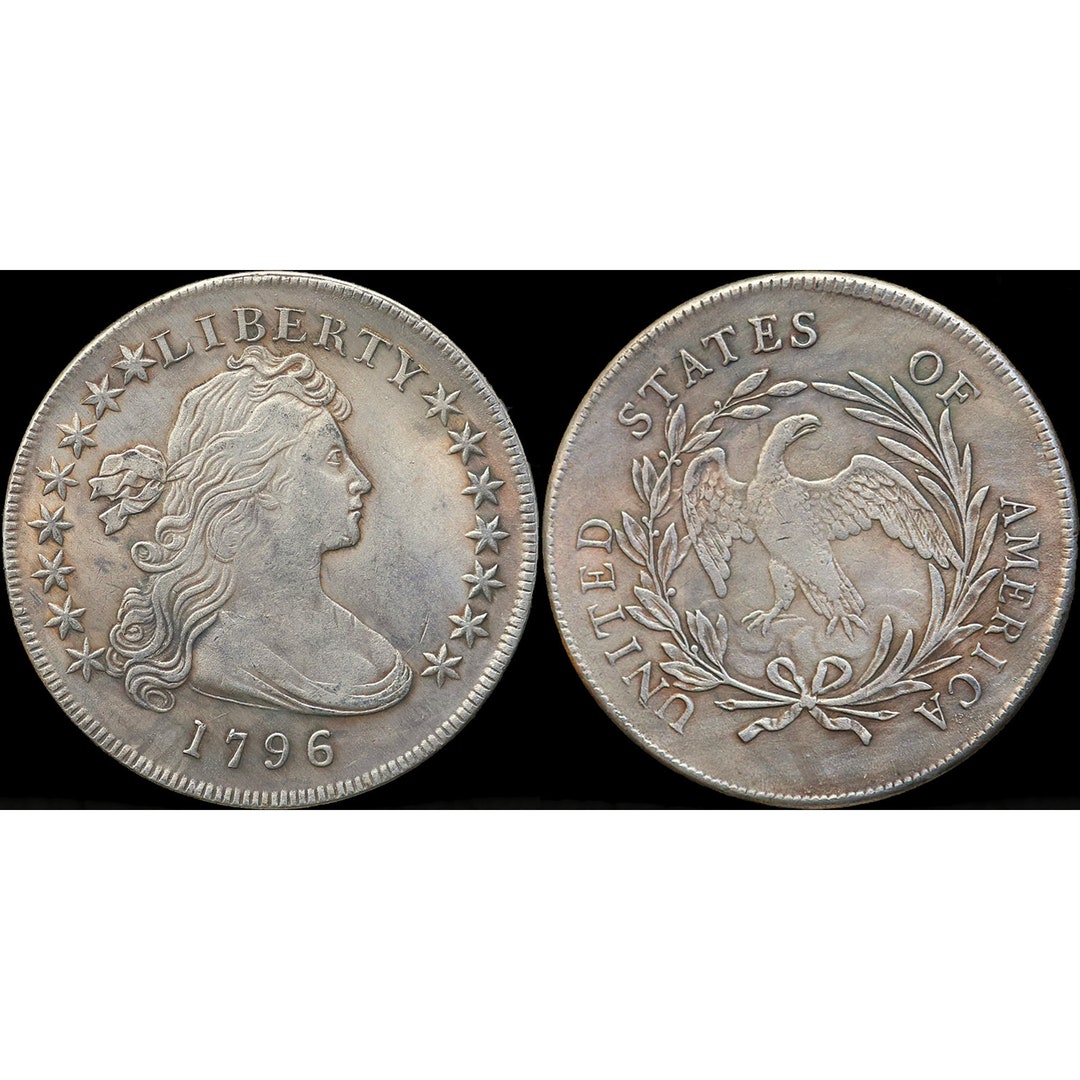 1796 Draped Bust Dollar Small Eagle Silver Plated Coin - Circulated - Etsy