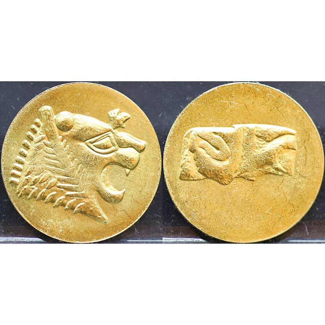 630-620 BC Gold Ancient Lydia Coin Kings of Lydia Lion Head - Gold ...