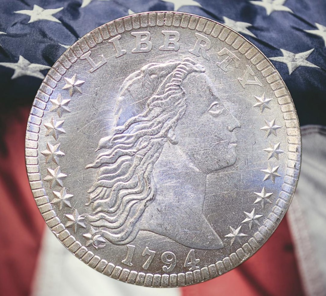 1794 Flowing Hair Early Dollar Type 1 Silver Plated Coin - Uncirculated ...
