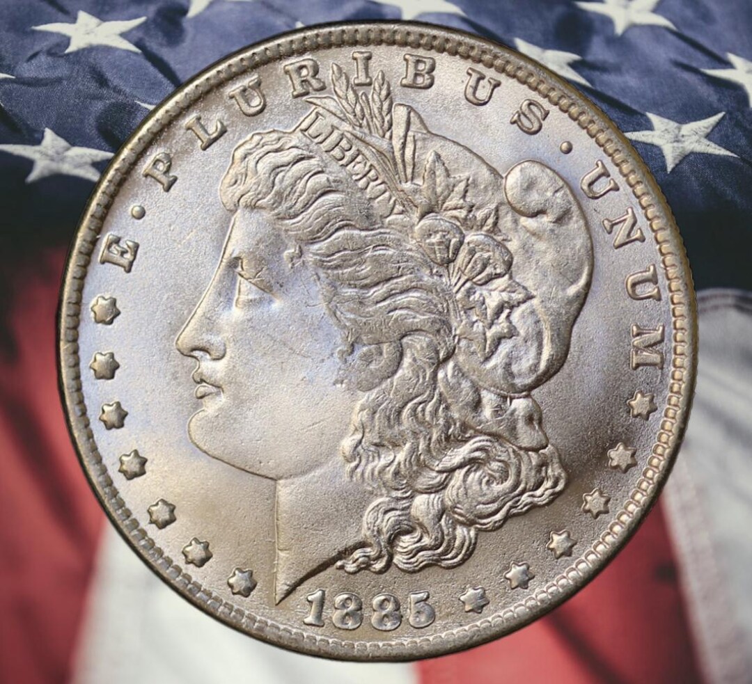 1885-S Morgan Dollar Silver Plated Coin Modern RESTRIKE Token ...