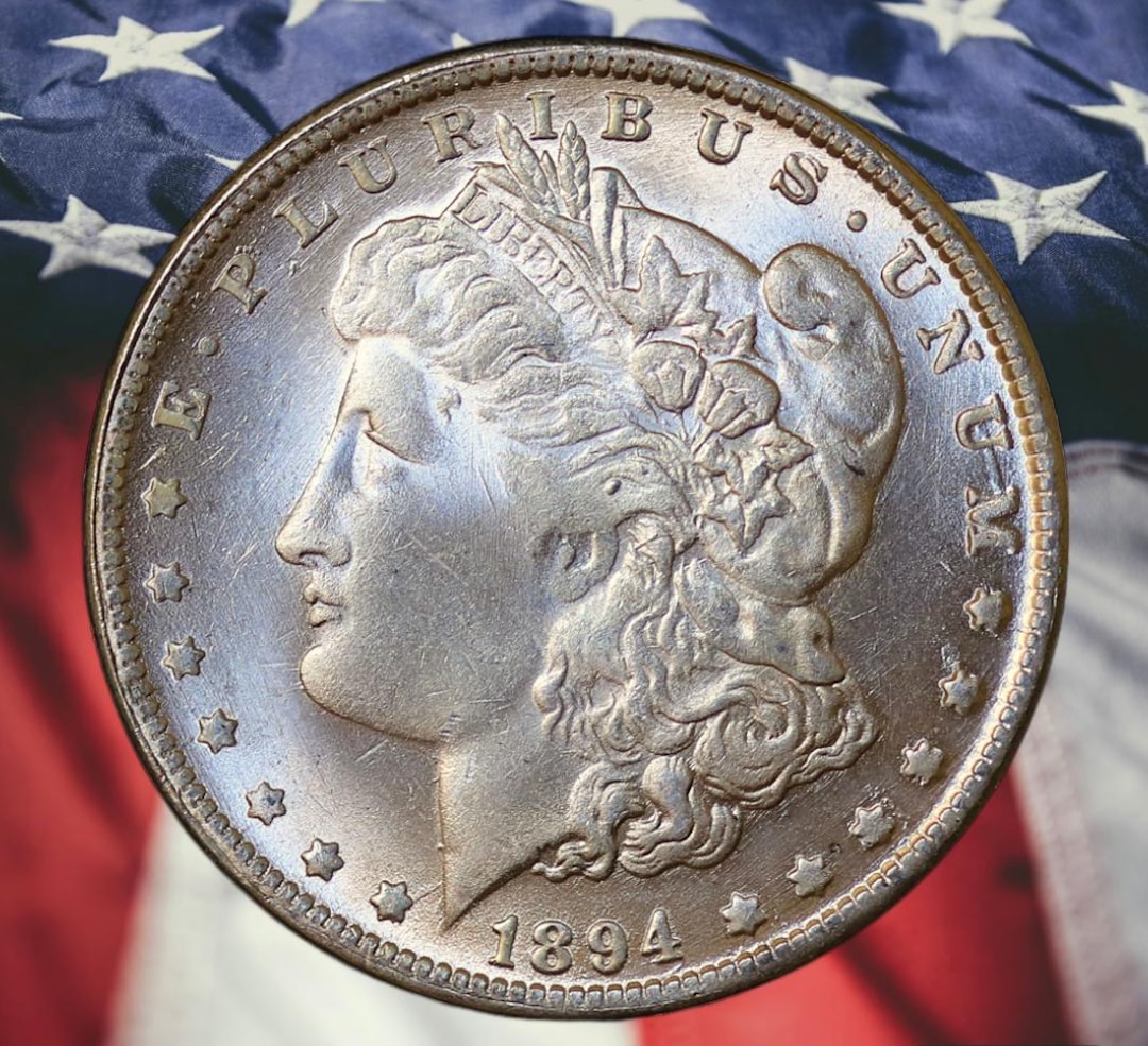 1894-O Morgan Dollar Silver Plated Coin Modern RESTRIKE Token ...