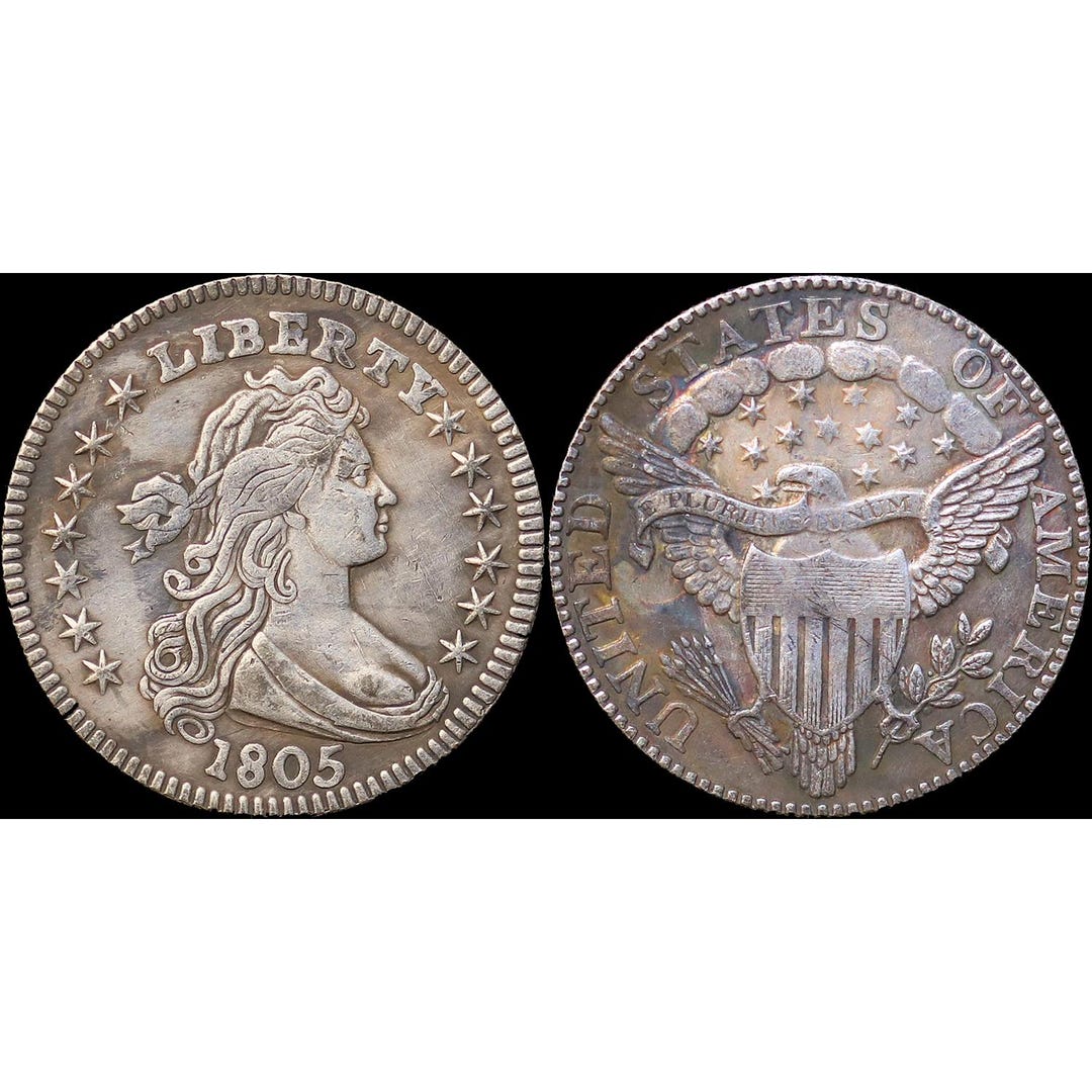 1805 Draped Bust Quarter Dollar Silver Plated Coin - Circulated - Etsy