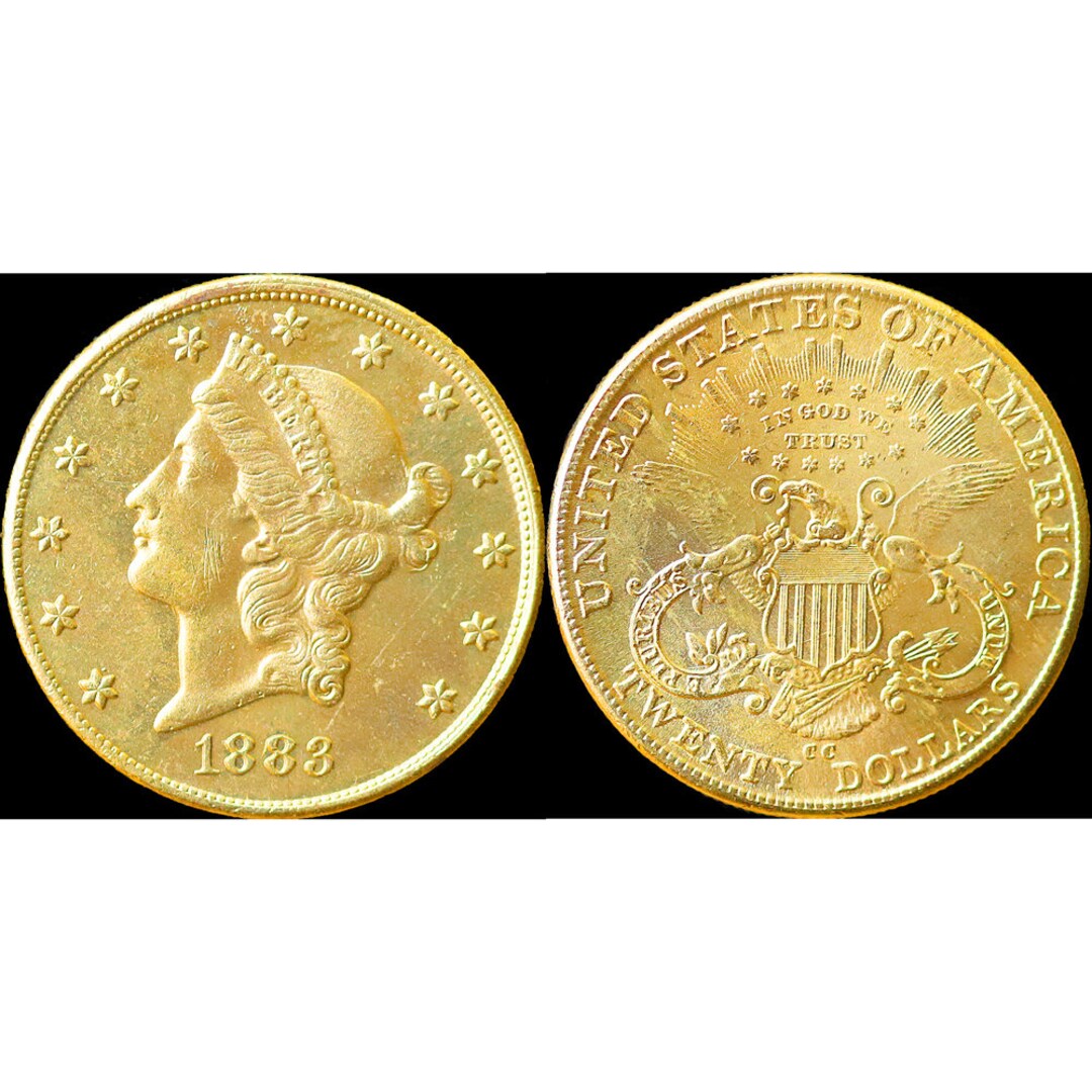 1883-CC Twenty Dollar Liberty Double Eagle Gold Plated Coin - Uncirculated - Etsy