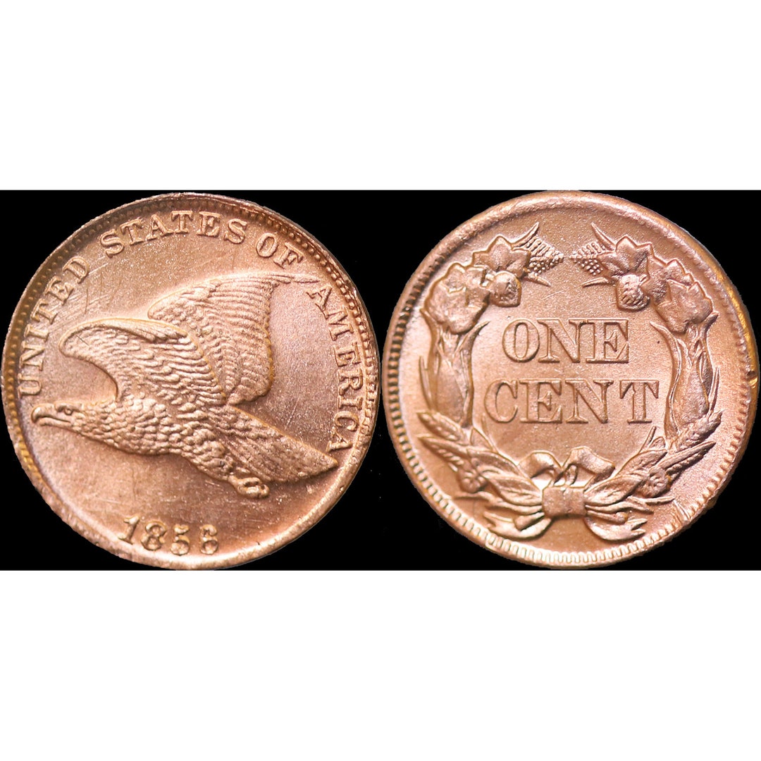 1856 Flying Eagle Cent Copper Coin - Uncirculated - Etsy