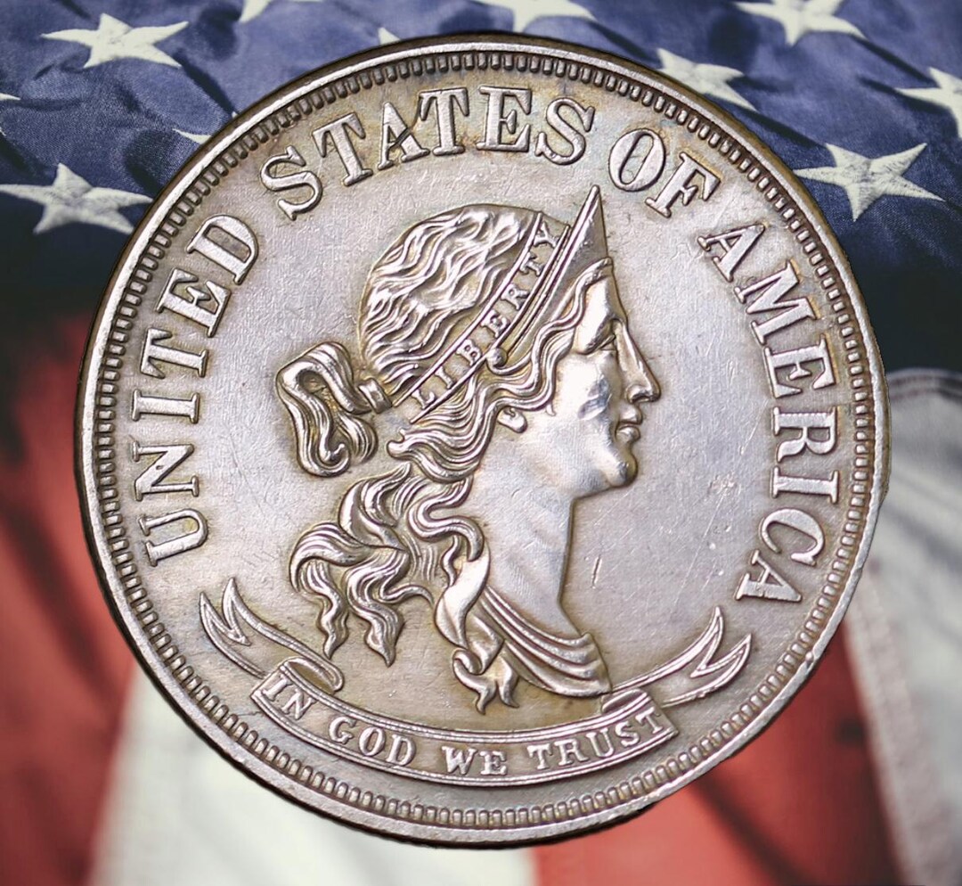 Pattern 1869 Liberty Head Standard Half Dollar Type 2 Silver Plated ...