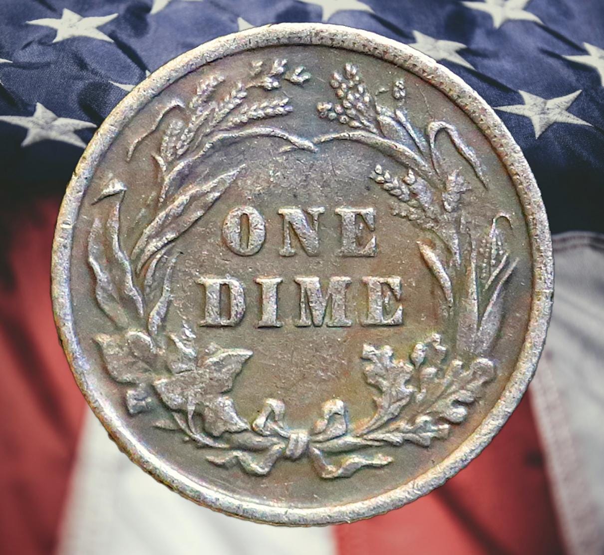1867 Seated Liberty Dime Silver Plated Coin - Circulated - Etsy