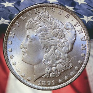 1891-S Morgan Dollar Silver Plated Coin Modern RESTRIKE Token ...