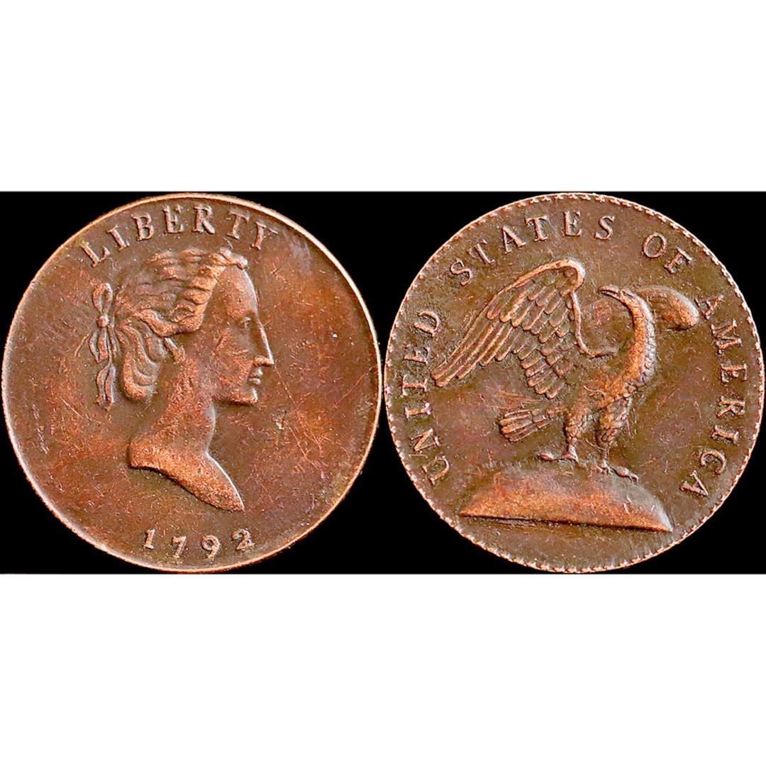 Pattern 1792 Quarter Dollar Copper Coin - Circulated - Etsy