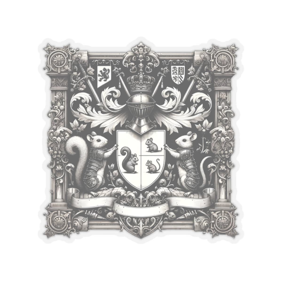 Medieval Critters in Armor Sticker Pack Charming and Whimsical Knight ...