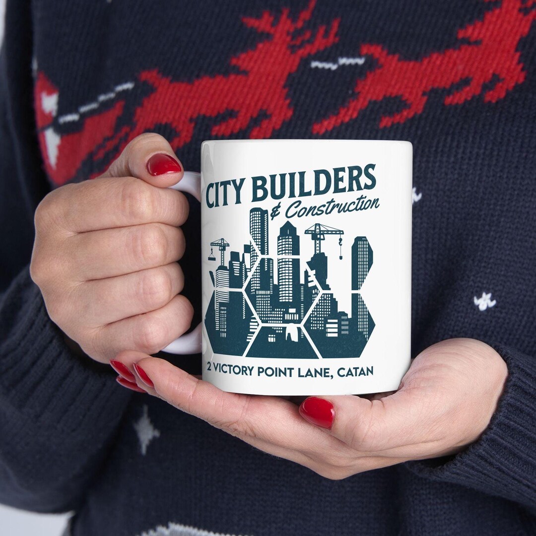 Catan Mug: City Builders & Construction, Gamer Gift - Etsy