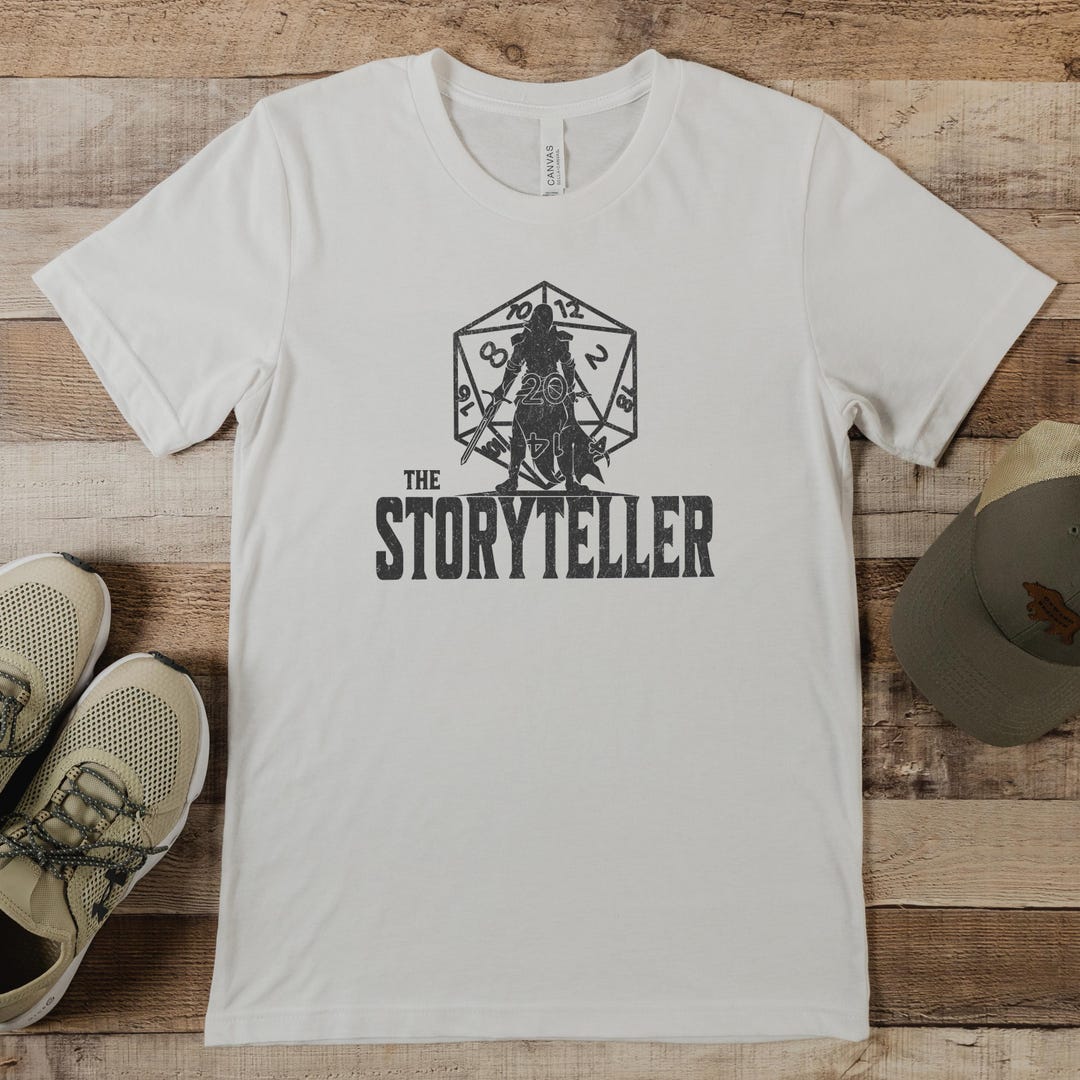 Dnd the Storyteller DM Shirt, D20 Dice Shirt, Host Accessory Gift - Etsy