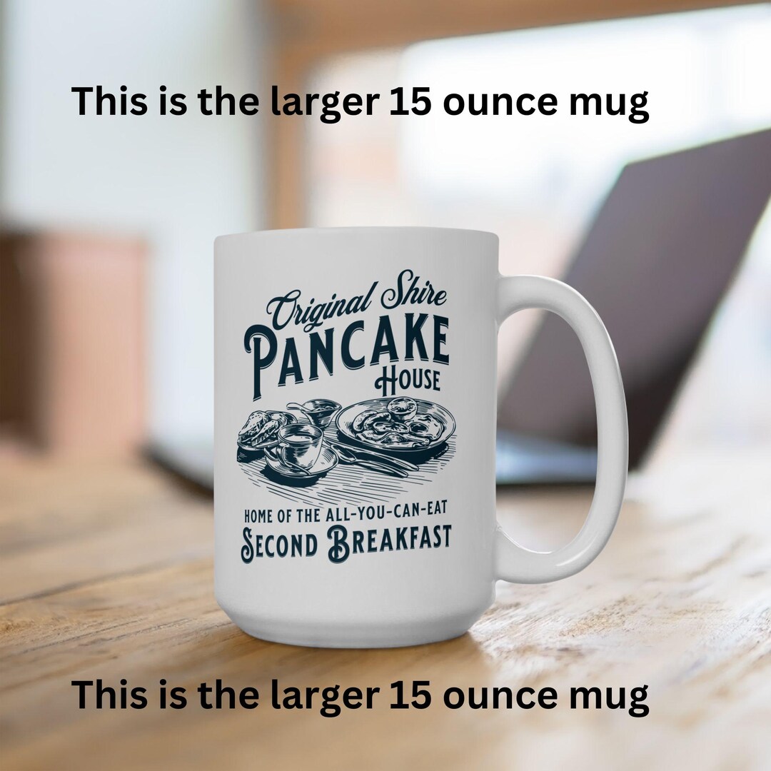 Funny LOTR "second Breakfast" Mug, Lord of the Rings Fan Gift Book ...