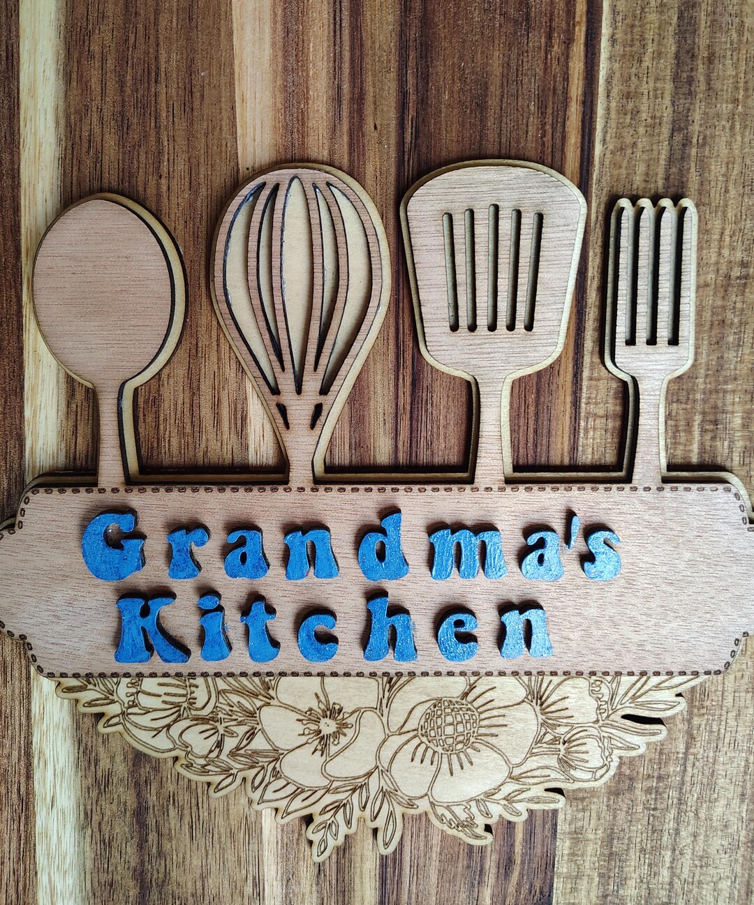 Laser Engraved Oblong Kitchen Board Grandma - Etsy