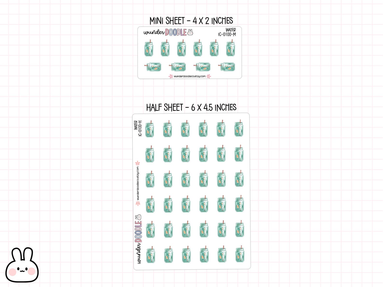 Water Planner Stickers | IC-0100 | Hydrate Stickers - Etsy