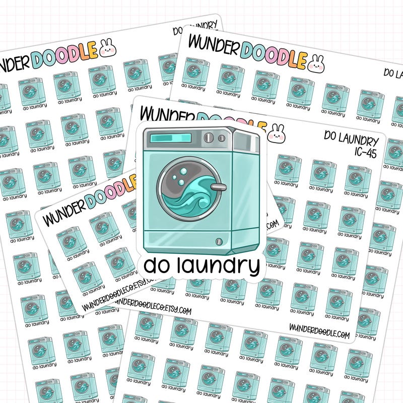 Laundry Stickers - Etsy