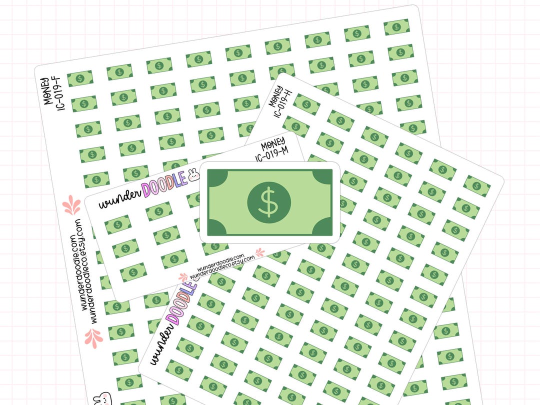 Money Planner Stickers IC-019 Icon Stickers Payday Stickers - Etsy