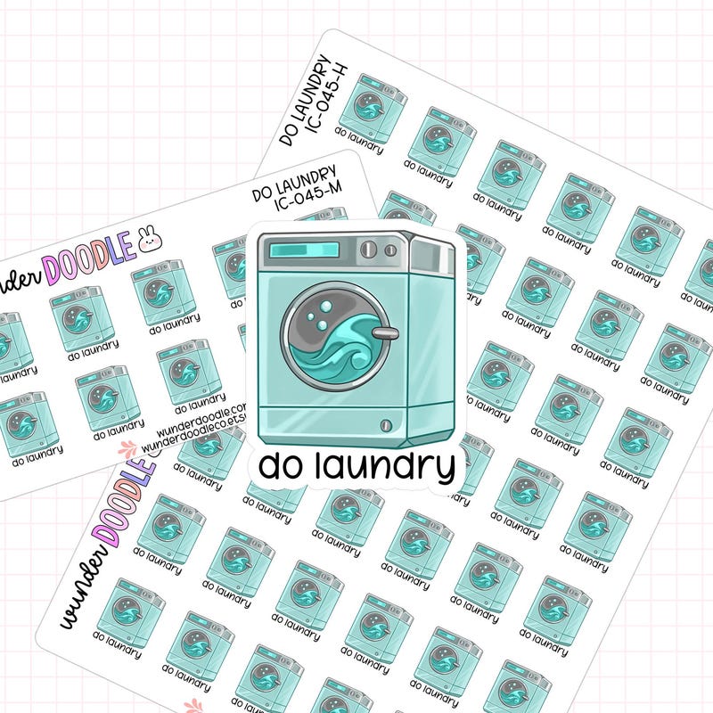 Laundry Stickers - Etsy