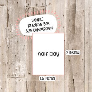 Half Day Planner Stickers Font LR School Stickers, School Planner - Etsy